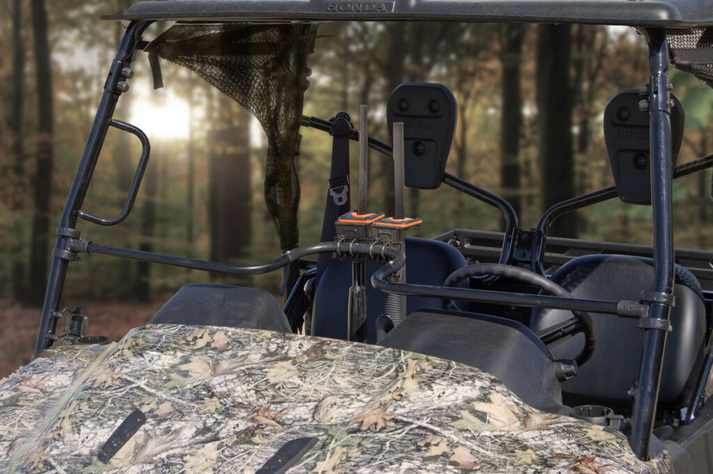 Golf Cart Gun Rack 500CM 2 Gungrabbers 2 Butts - The Gun Grabber