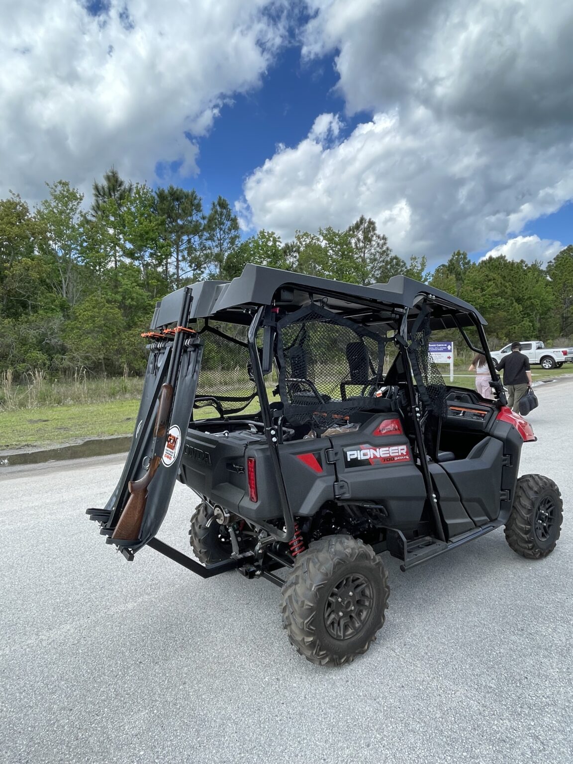 Versatile 2" Rear Trailer Hitch Mount Gun Rack - The Gun Grabber