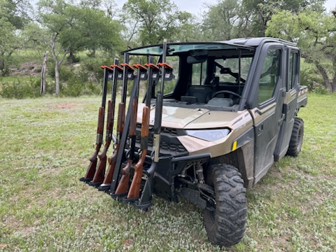 Versatile 2" Front Trailer Hitch Mount Gun Rack - The Gun Grabber