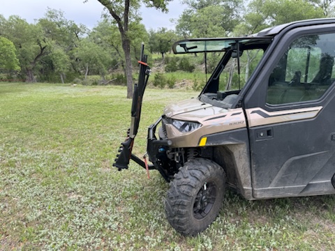 Versatile 2" Front Trailer Hitch Mount Gun Rack - The Gun Grabber