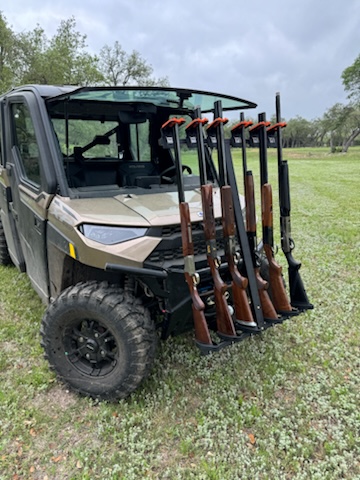 Versatile 2" Front Trailer Hitch Mount Gun Rack - The Gun Grabber