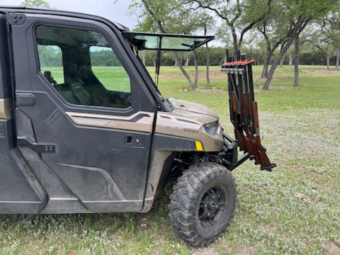 Versatile 2" Front Trailer Hitch Mount Gun Rack - The Gun Grabber
